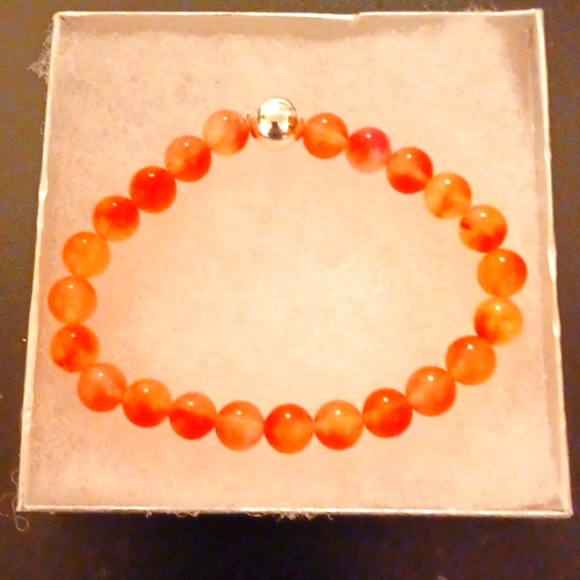 Jewelry | Sunset Malaysian Jade Stone Bracelet | Poshmark